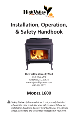 Fillable Online Installation Operation Safety Handbook - High Valley ...