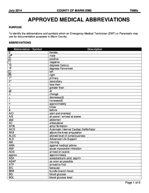 Fillable Online To identify the abbreviations and symbols which an ...