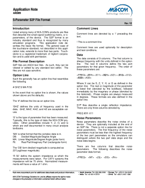 Fillable Online S-Parameter S2P File Format Fax Email Print - pdfFiller