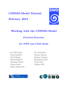Fillable Online COSMO-Model Tutorial 2013. PDFLaTeX COSMO-Model ...