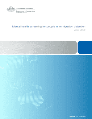 Fillable Online Mental health screening for people in immigration ...