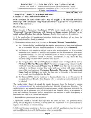 Fillable Online iitgn ac IITGN/ADVT/ARCH/EQP/201516/078 - iitgn ac Fax ...