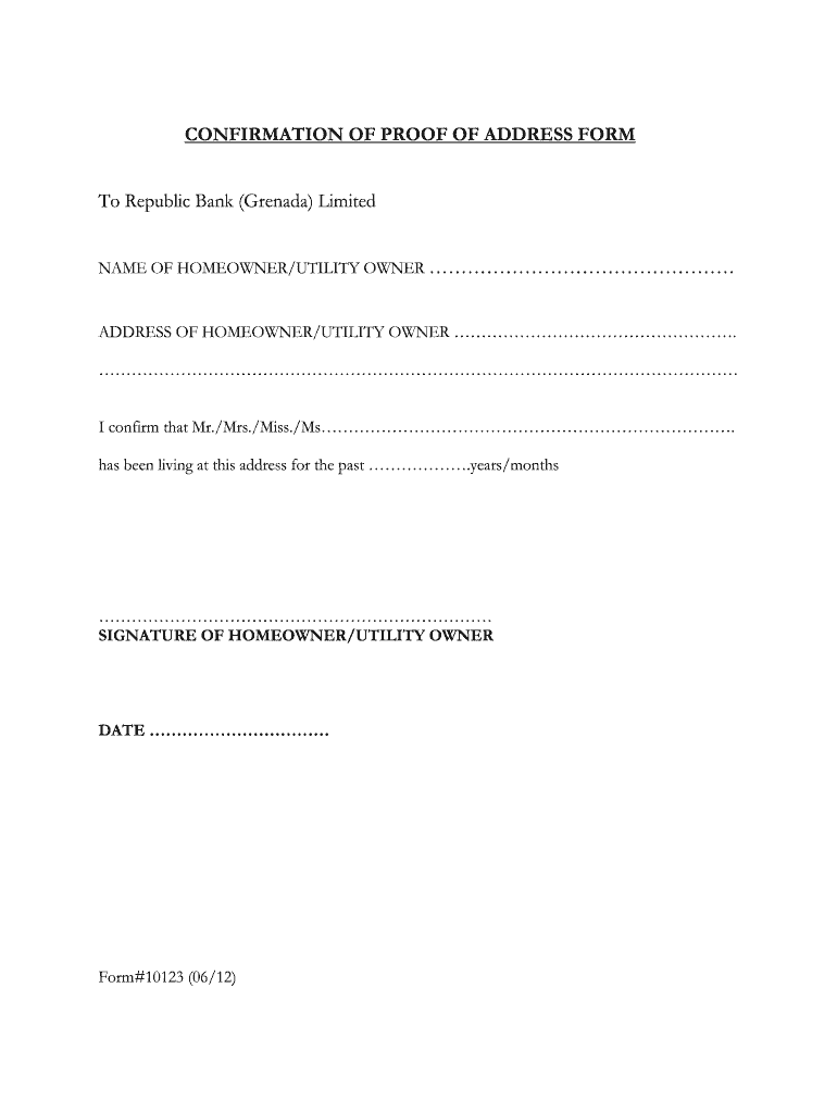 Proof Of Address Fill Out Sign Online DocHub