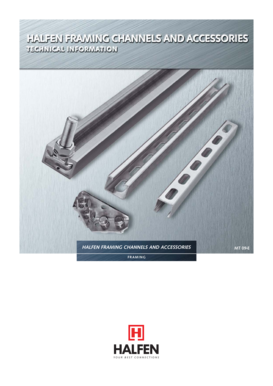 Fillable Online halfen HALFEN FRAMING CHANNELS AND ACCESSORIES - halfen ...