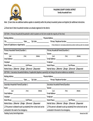 Fillable Online Household Registration Form.doc Fax Email Print - pdfFiller