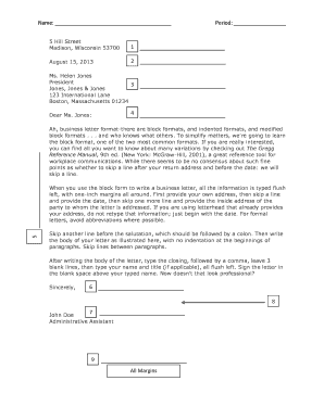 Fillable Online Block Letter With Blanks Fax Email Print - pdfFiller
