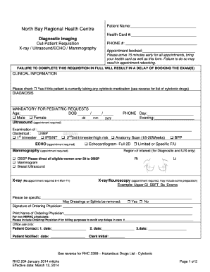 Fillable Online nbrhc on Outpatient X-Ray Consultation - NBRHC Fax ...