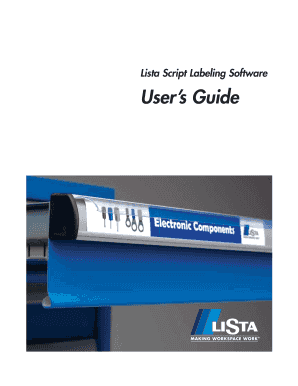 Fillable Online Lista Script Labeling Software Fax Email Print - pdfFiller