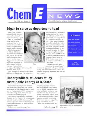 Fillable Online che ksu ChemE News Fall 2009 - Chemical Engineering ...