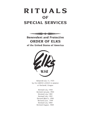 Fillable Online ORDER OF ELKS Fax Email Print - pdfFiller