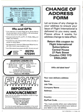 Fillable Online Change of bformb - Flightglobal Fax Email Print - pdfFiller
