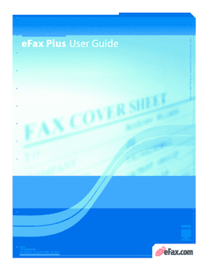 Fillable Online eFax Plus User Guide Fax Email Print - pdfFiller