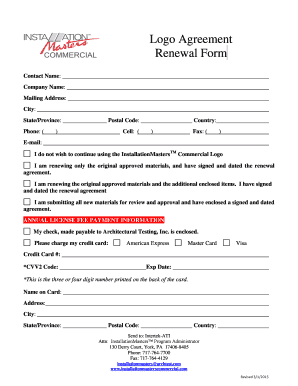 Fillable Online Logo Agreement Fax Email Print - pdfFiller