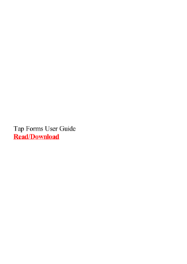 Fillable Online Tap Forms User Guide - enlaslejamp Fax Email Print ...