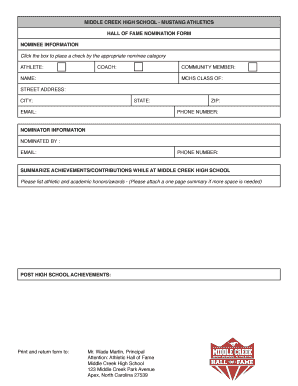 Fillable Online stampedeclub Hall Fame form Fax Email Print - pdfFiller