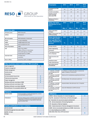 Fillable Online resopartners RESO GROUP AG - resopartners Fax Email ...