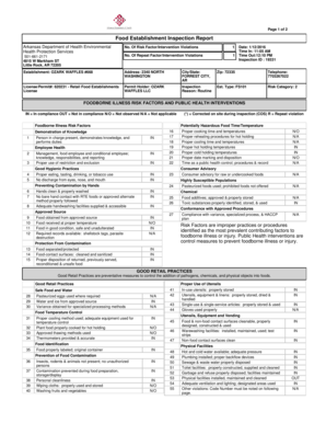 Fillable Online Arkansas Department of Health Environmental Fax Email ...