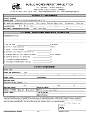 Fillable Online SITE WORK RIGHT-OF-WAY APPLICATION Fax Email Print ...