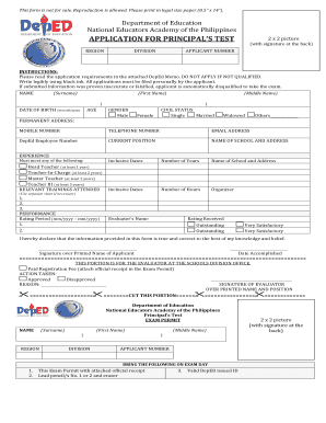 Fillable Online Department of Education National Educators Fax Email ...