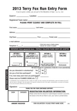 Fillable Online 2013 entry form ENGLISH Fax Email Print - pdfFiller