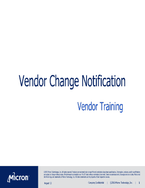 Fillable Online Vendor Change Notification Fax Email Print - pdfFiller