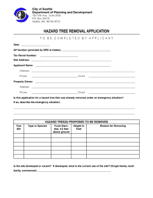 Fillable Online Seattle Hazard Tree Client Assistance Memo bb ...