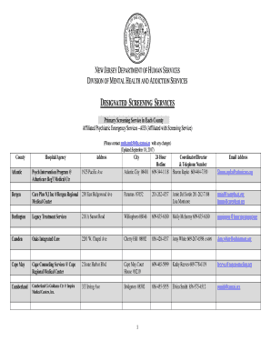Fillable Online DESIGNATED SCREENING SERVICES Fax Email Print - pdfFiller