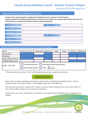 Fillable Online cagbctoronto Download our event sponsorship prospectus here - Canada Green bb ...