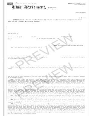 Fillable Online As Tenant WITNESSETH That the said Landlord has let ...