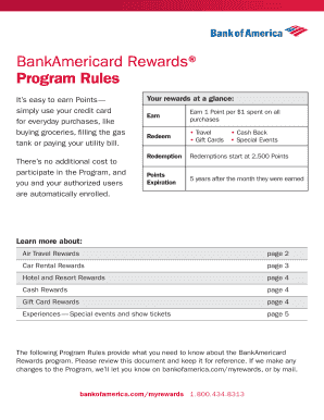 Fillable Online BankAmericard Rewards Fax Email Print - pdfFiller