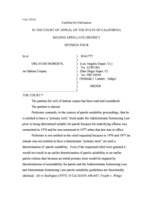 Fillable Online courtinfo ca 02 Certified for Publication - California ...