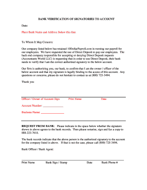 Fillable Online bank confirmation of signatories letter - Updateddoc ...