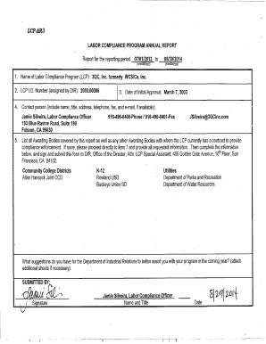 Fillable Online dir ca Report for the reporting period - dir ca Fax ...