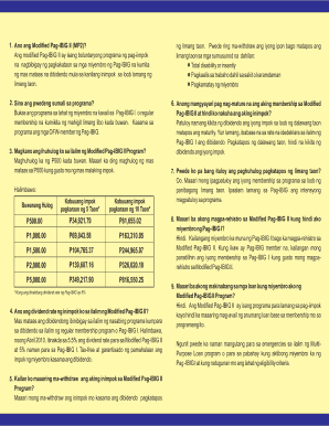 Fillable Online Ano ang Modified Pag-IBIG II (MP2) Fax Email Print ...