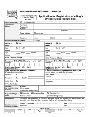 Fillable Online goondiwindirc qld gov GRC - Application for ...