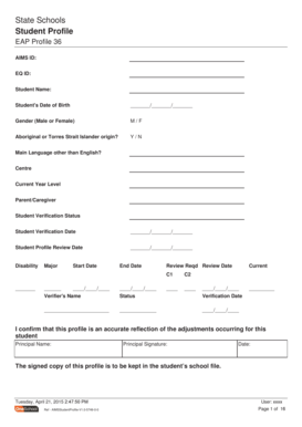 Fillable Online education qld gov State Schools - Education Queensland - education qld gov Fax ...
