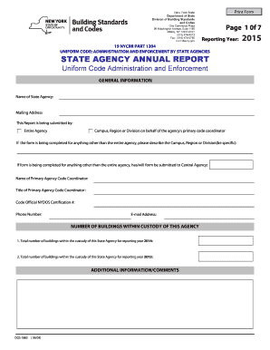 Fillable Online dos ny Uniform Code Administration and Enforcement Fax ...