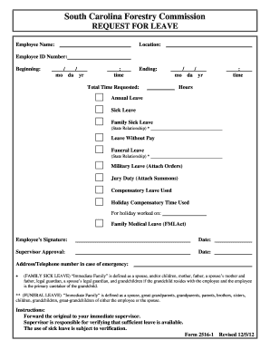 Fillable Online state sc South Carolina Forestry Commission - statescus ...