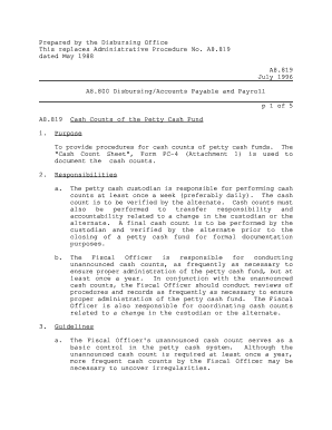 Fillable Online Prepared by the Disbursing Office Fax Email Print ...