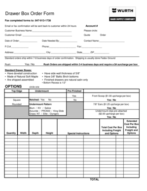 Fillable Online Parsons-Drawer-Box-Order-Form-20101210pdf Fax Email ...
