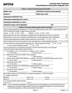 Fillable Online Varicose Vein Surgery Varicose Vein Surgery Fax Email ...