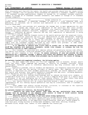 Fillable Online bop CONSENT TO HEPATITIS C TREATMENT Fax Email Print ...