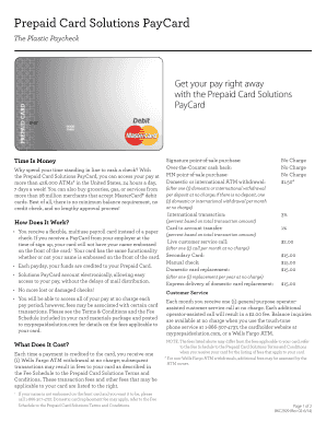 Fillable Online Prepaid Card Solutions PayCard - Navajo County Arizona ...