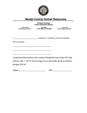 Fillable Online Navajo County Human Resources Fax Email Print - pdfFiller