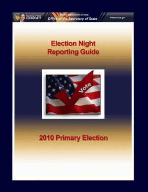 Fillable Online Election Night Reporting Guide Fax Email Print - pdfFiller