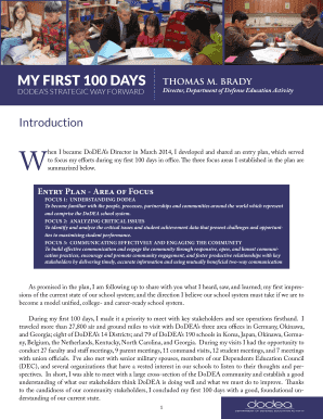 Fillable Online My First 100 Days Fax Email Print - pdfFiller