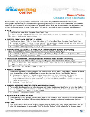 Fillable Online Chicago Style Footnotes Fax Email Print - pdfFiller