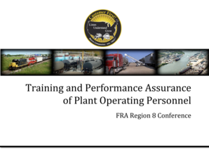 Fillable Online fra dot Training and Performance Assurance of Crude Oil ...