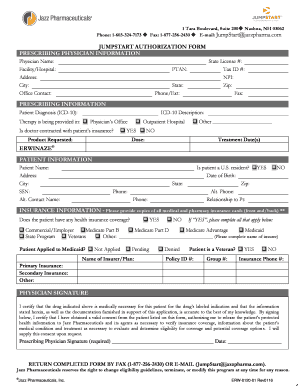 Fillable Online needymeds JUMPSTART AUTHORIZATION FORM PRESCRIBING ...