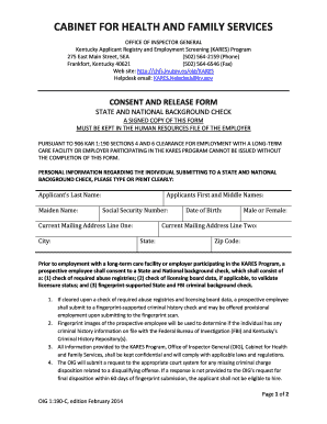 Fillable Online chfs ky CABINET FOR HEALTH AND FAMILY SERVICES - CHFS ...